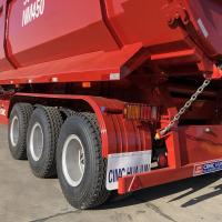 China Customizable Dump Tipper Semi Trailer with 90 /50 King Pin from CIMC HUAJUN for sale