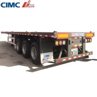 China CIMA HUAJUN 40ft 3 Axle Flatbed Semi Trailer with Wabco Valve and 20 Years Experience for sale