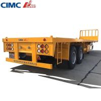 China CIMA HUAJUN 40ft 3 Axle Flatbed Semi Trailer with Wabco Valve and 20 Years Experience for sale