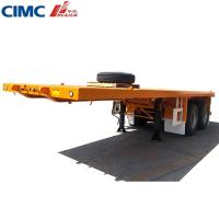 China CIMA HUAJUN 40ft 3 Axle Flatbed Semi Trailer with Wabco Valve and 20 Years Experience for sale