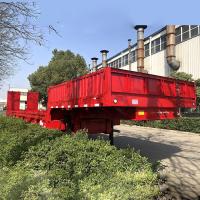 China ABS Anti-lock Braking System Equipped CIMC HUAJUN 3 Axle Low Bed Semi Trailer with Hydraulic Ramp HJGMCK20069 for sale