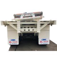 China Truck Trailer CIMC HUAJUN 4 Axle 45ft Platform Container Semi Trailer 13950*2500*1450 for sale
