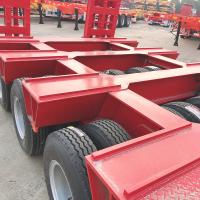 China Cimc Huajun 3axle Lowbed Semi-Trailer High Tensile Steel Beam for Versatile Transport for sale