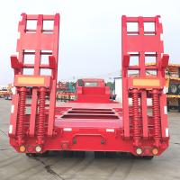 China Cimc Huajun 3axle Lowbed Semi-Trailer High Tensile Steel Beam for Versatile Transport for sale
