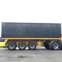 China 40000kg CIMC HUAJUN 3 Alxe Semi-Trailer Truck Trailer with Dump Body Steel FUWA 8500*2550*3400 CN HEN Hyva Ce for sale