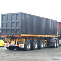 China 40000kg CIMC HUAJUN 3 Alxe Semi-Trailer Truck Trailer with Dump Body Steel FUWA 8500*2550*3400 CN HEN Hyva Ce for sale