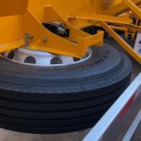 China 20ft Semi Trailer Skeleton Truck with Spare Tires and Tools Function HJGMCK21039 for sale