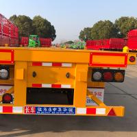 China 20ft Semi Trailer Skeleton Truck with Spare Tires and Tools Function HJGMCK21039 for sale