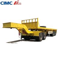 China Landing Gear Standard 3 Axle 40ft Container Flatbed Semi Trailer with KTL Painting for sale