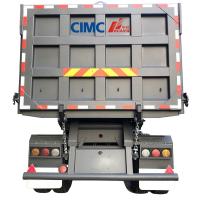 China CIMC HUAJUN 40 Ton 3 Axle Multi Axle Hydraulic Dump Tipper Trailer for Trucking Needs for sale