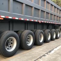 China CIMC HUAJUN 40 Ton 3 Axle Multi Axle Hydraulic Dump Tipper Trailer for Trucking Needs for sale