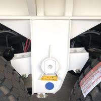 China CIMC HUAJUN 3 Axle 40ft Flatbed Container Semi Trailer with 12 Twist Locks and 12380*2500 Size for sale