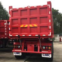 China 80T Rear Tipping Truck Trailer Semi Trailer with 3.5