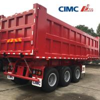 China 80T Rear Tipping Truck Trailer Semi Trailer with 3.5