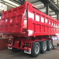 China 80T Rear Tipping Truck Trailer Semi Trailer with 3.5