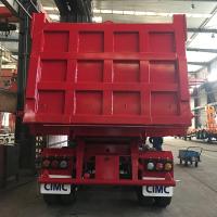 China 80T Rear Tipping Truck Trailer Semi Trailer with 3.5