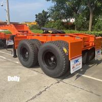 China Main Beam T700/Q345 Steel Semi-Trailer CIMC HUAJUN 3 Axle Flatbed Trailer Train for sale