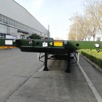 China CIMC HUAJUN Semi-Trailer for Asian Market 3 axle 40FT flatbed container trailer built for sale