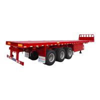 China Truck Trailer CIMC HUAJUN 40ft Semi-trailer with FUWA Axle and Heavy-Duty Steel Body for sale