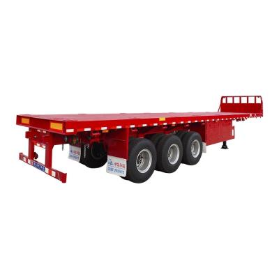 China Truck Trailer CIMC HUAJUN 40ft Semi-trailer with FUWA Axle and Heavy-Duty Steel Body for sale