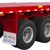 China Truck Trailer CIMC HUAJUN 40ft Semi-trailer with FUWA Axle and Heavy-Duty Steel Body for sale