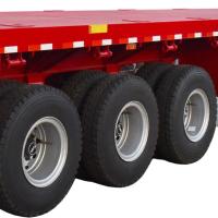 China Truck Trailer CIMC HUAJUN 40ft Semi-trailer with FUWA Axle and Heavy-Duty Steel Body for sale