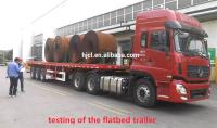 China Truck Trailer CIMC HUAJUN 40ft Semi-trailer with FUWA Axle and Heavy-Duty Steel Body for sale