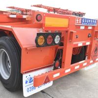 China 40T Max Payload Tri Axle Container Chassis Trailer with Mechanical Suspension System for sale