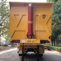 China Hyva Hydraulic System 4 Axle FC Type Tipper Semi Trailer for Heavy Load Steel Hauling for sale