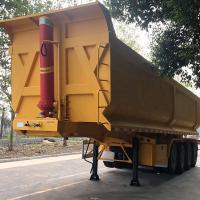 China Hyva Hydraulic System 4 Axle FC Type Tipper Semi Trailer for Heavy Load Steel Hauling for sale
