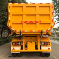 China Hyva Hydraulic System 4 Axle FC Type Tipper Semi Trailer for Heavy Load Steel Hauling for sale