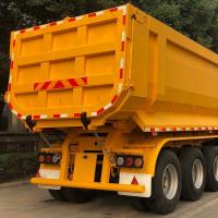 China Hyva Hydraulic System 4 Axle FC Type Tipper Semi Trailer for Heavy Load Steel Hauling for sale