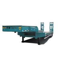 China Truck Trailer CIMC HUAJUN Lowboy Lowbed Trailer for Unpaved Roads and Rough Terrain for sale