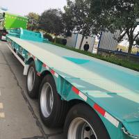 China Truck Trailer CIMC HUAJUN Lowboy Lowbed Trailer for Unpaved Roads and Rough Terrain for sale