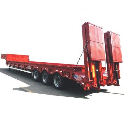 China Hydraulic Ladder Lowbed Trailer for Heavy Equipment Transportation OE NO. ZCZ9401TDPK for sale