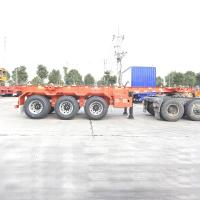 China Design Container Chassis Skeleton Trailer Manufacturers in for 20 ft and 40 ft Transport for sale