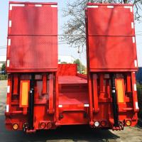 China Hydraulic Ladder Lowbed Trailer for Heavy Equipment Transportation OE NO. ZCZ9401TDPK for sale
