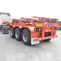 China Design Container Chassis Skeleton Trailer Manufacturers in for 20 ft and 40 ft Transport for sale