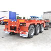 China Design Container Chassis Skeleton Trailer Manufacturers in for 20 ft and 40 ft Transport for sale