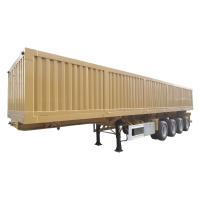 China 11.00r20 Tires and Standard 28Ton Landing Gear Side Tipper Semi-Trailer by CIMC HUAJUN for sale