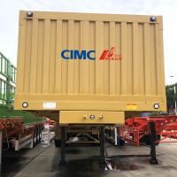 China 11.00r20 Tires and Standard 28Ton Landing Gear Side Tipper Semi-Trailer by CIMC HUAJUN for sale