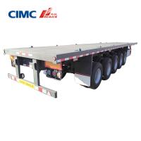China CIMC HUAJUN 5 Axles Flatbed Trailer Perfect for Various Tractors in Africa Market for sale