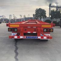 China 40T Max Payload Air Suspension Extendable Slider Skeleton Container Chassis Semi-trailer for sale