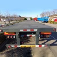 China CIMC HUAJUN 5 Axles Flatbed Trailer Perfect for Various Tractors in Africa Market for sale