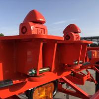 China 2/3 Axles 40 ft 20 ft Container Chassis Skeleton Semi-Trailer with 40T Max Payload for sale