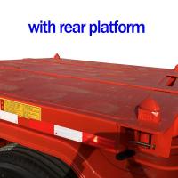 China 2/3 Axles 40 ft 20 ft Container Chassis Skeleton Semi-Trailer with 40T Max Payload for sale