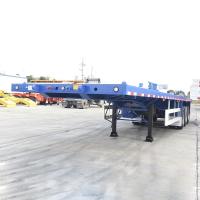 China CIMC Flatbed Trailer 40 Feet 20 Feet Container Semi Trailer with 40 Ton Max Payload for sale