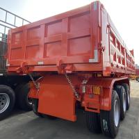 China High Capacity 3 Axles Tractor Dumper Coal Transport Semi Trailer for 50-80 Tons Cargo for sale