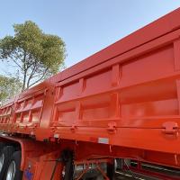 China High Capacity 3 Axles Tractor Dumper Coal Transport Semi Trailer for 50-80 Tons Cargo for sale