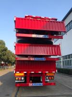 China JOST 90 Kingpin and 13T FUWA Axle CIMC HUAJUN 3 Axle Fence Semi Trailer for sale